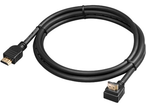 כבל HDMI 1.4 30AWG WAVE צד אחד 90 מעלות באורך 2 מטר