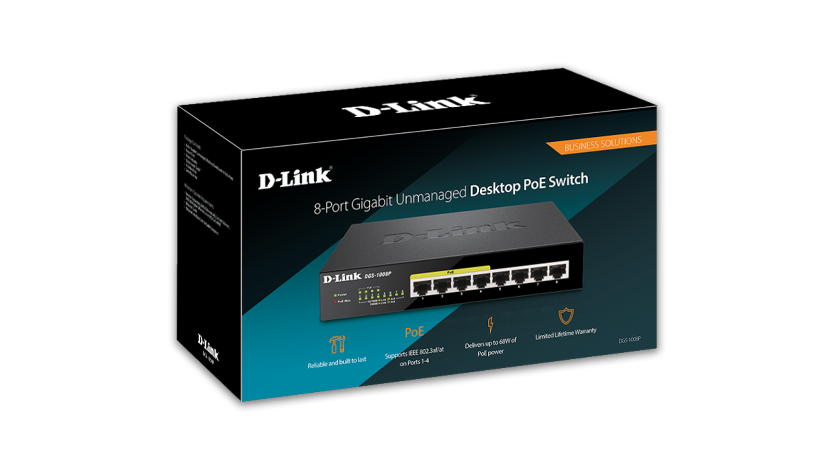 רכזת רשת 8PX1000-4POE D-LINK DGS1008P
